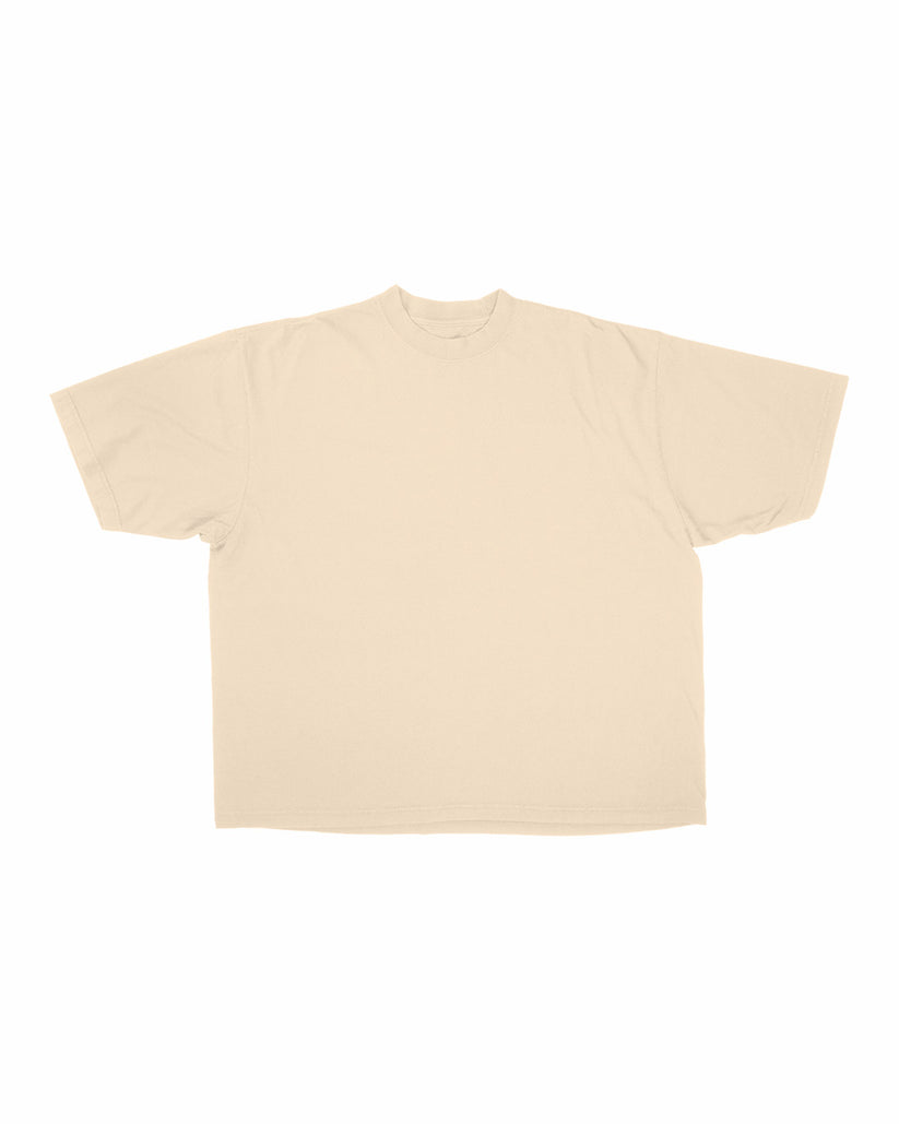 BEIGE BOXY TEE – The Hood Brand